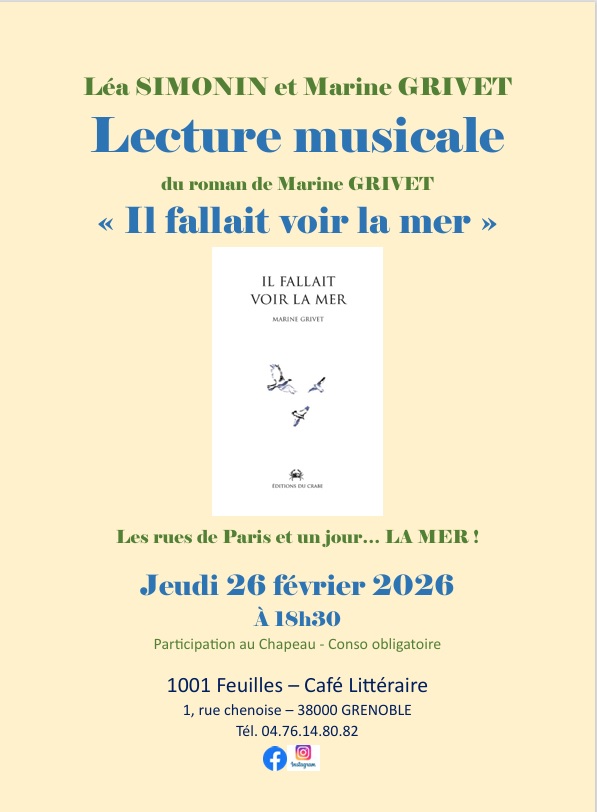 Il fallait voir la mer - 1001 Feuilles Grenoble